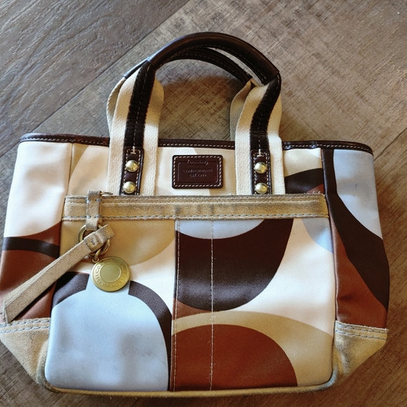 Coach | Bags | Coach C Print Canvas Hand Bag | Poshmark